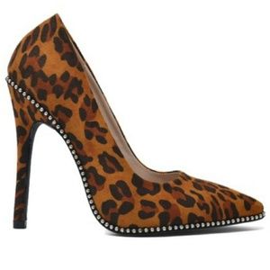 Shoes | New Leopard Print Faux Suede Heels | Poshmark